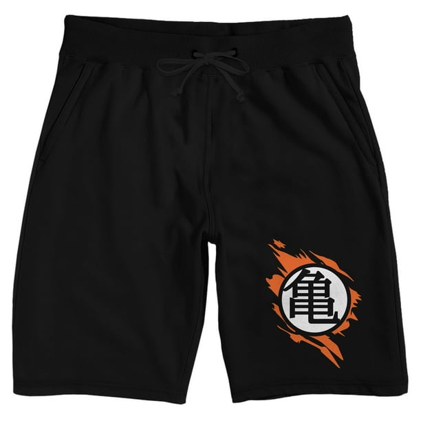 Dragon Ball Z Master Roshi Kanji Symbol Men's Black Sleep Pajama Shorts ...