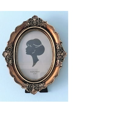 Black Picture Frame 5x7 for Wall and Tabletop, Oval Photo Frames 5 by 7 ...