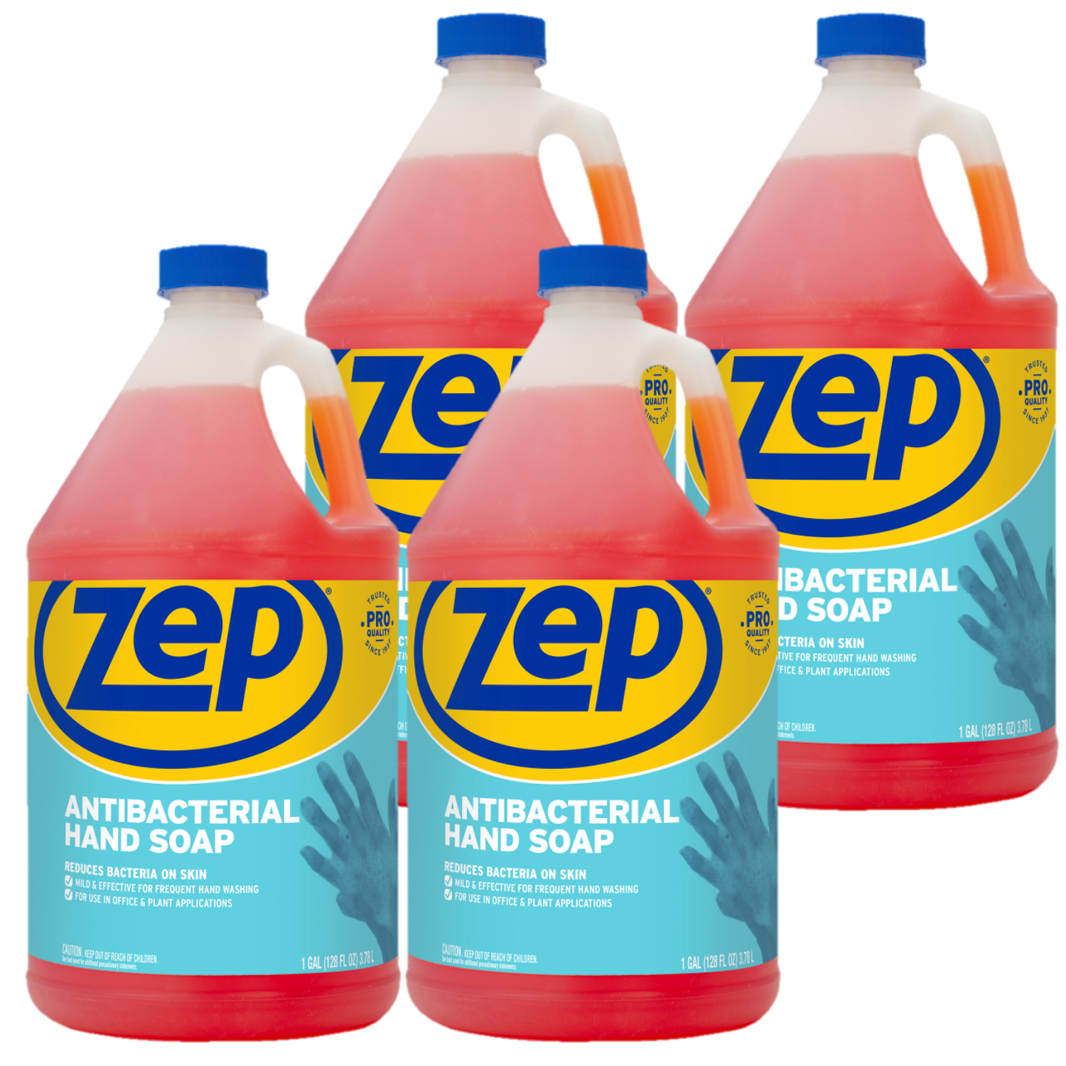 Zep Antibacterial Hand Soap 128 Oz R46124 Case Of 4 Removes Soils