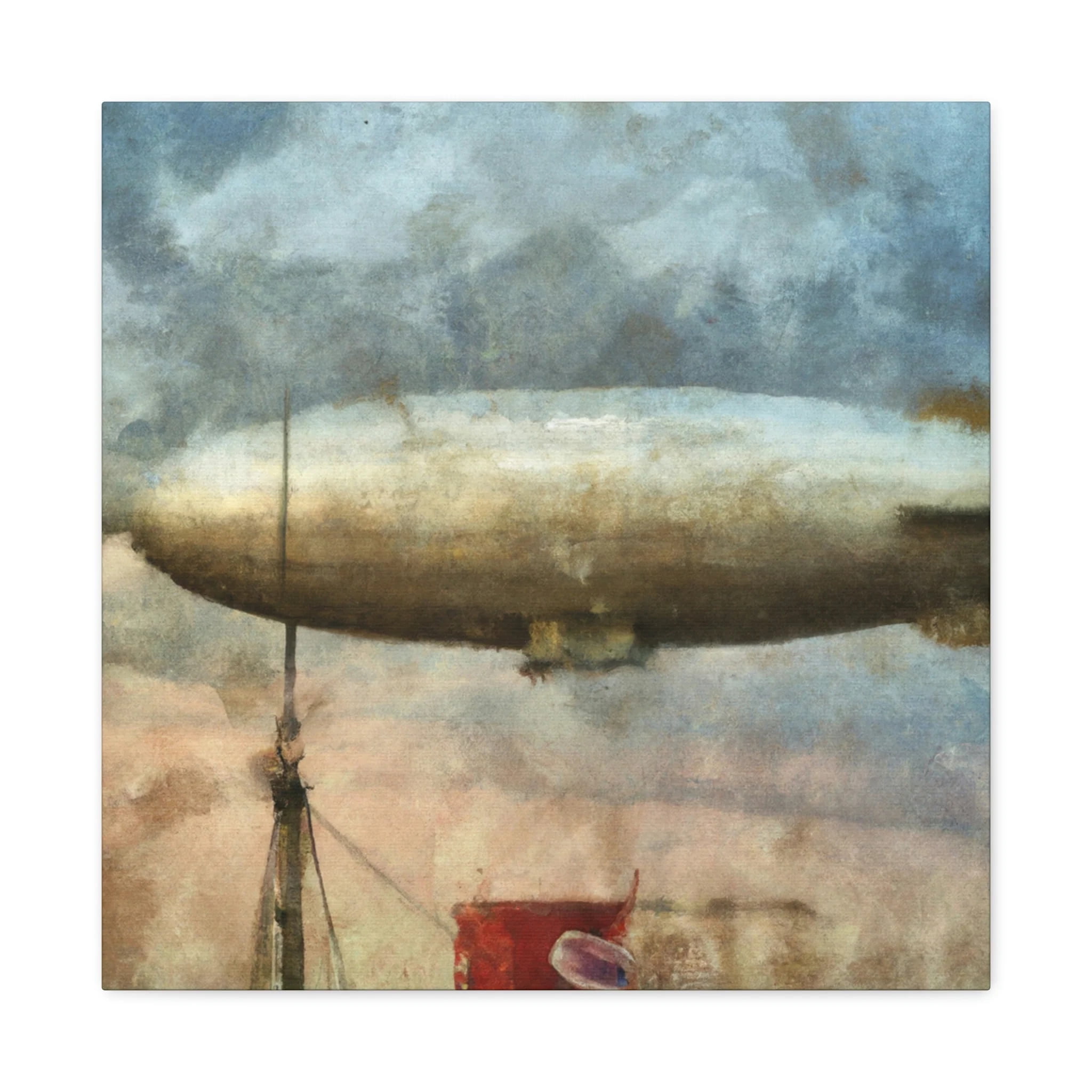 Blimp in Impressionism - Canvas - Walmart.com