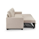 "Mammoth 92"" Convertible Sleeper Sectional Sofa with Reversible ...