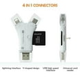 4-in-1 iFlash Drive USB External Memory Transfer Adapter, Portable ...
