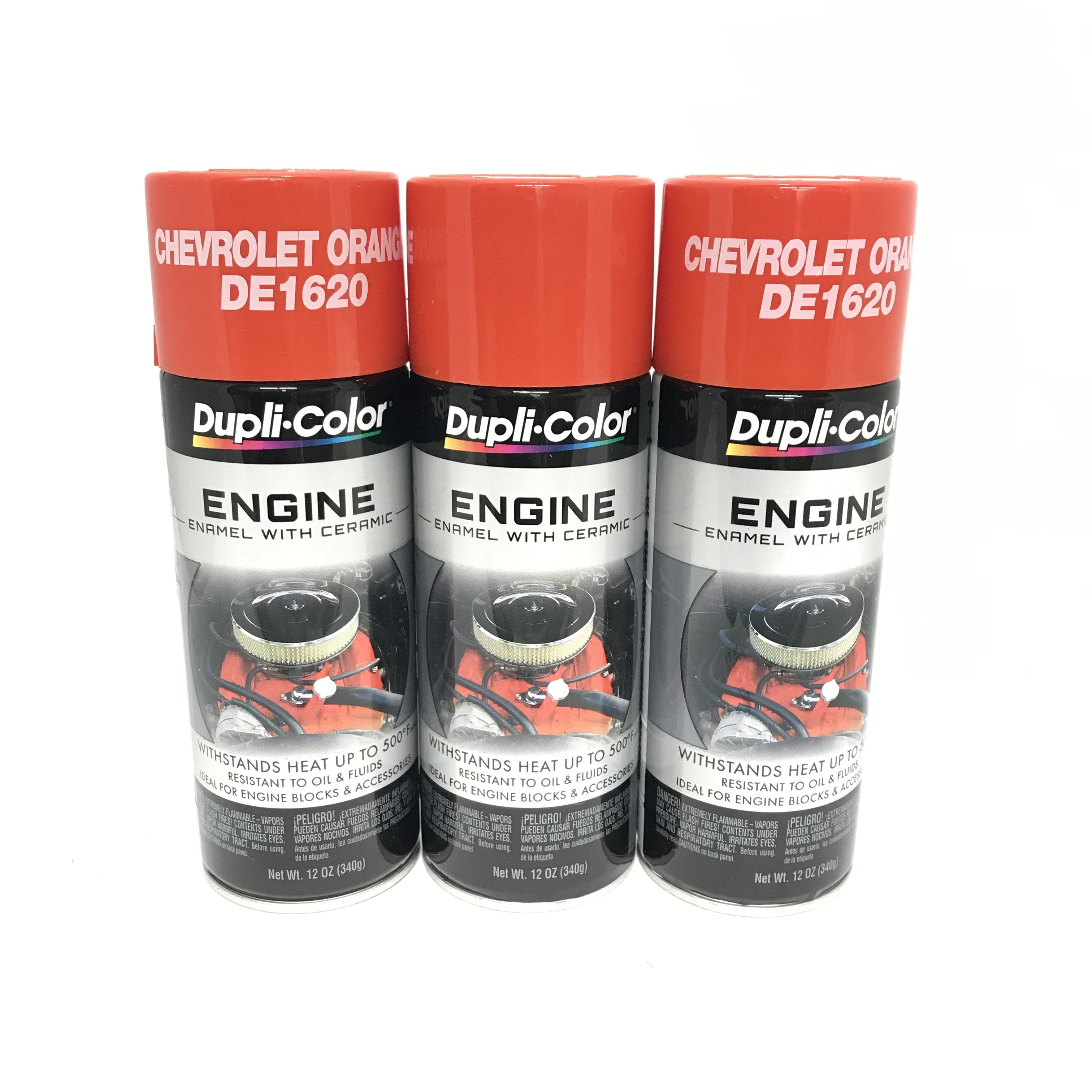 Duplicolor DE1620- Engine Enamel Chevrolet Orange Color With Ceramic ...