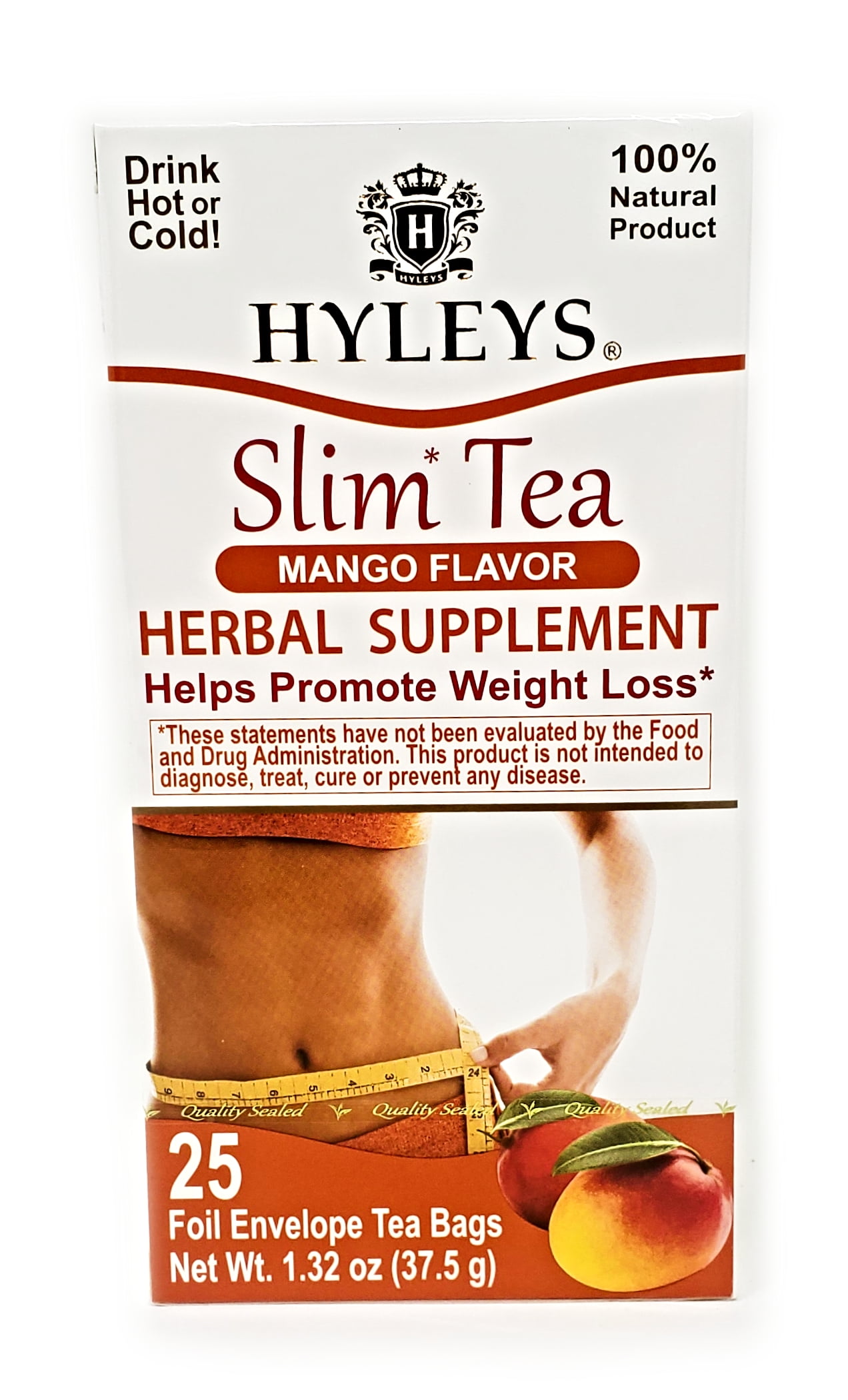 Hyleys Slim Tea Mango - 25 Tea Bags - Walmart.com