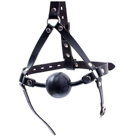 Black Ball Large Silicone Mouth Plug Gag Toy Role Playing Party ...