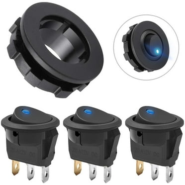 4-Gang 12V Rocker Switch Box [20 Amp Max.] [12 AWG Wires][12 Volt DC ...