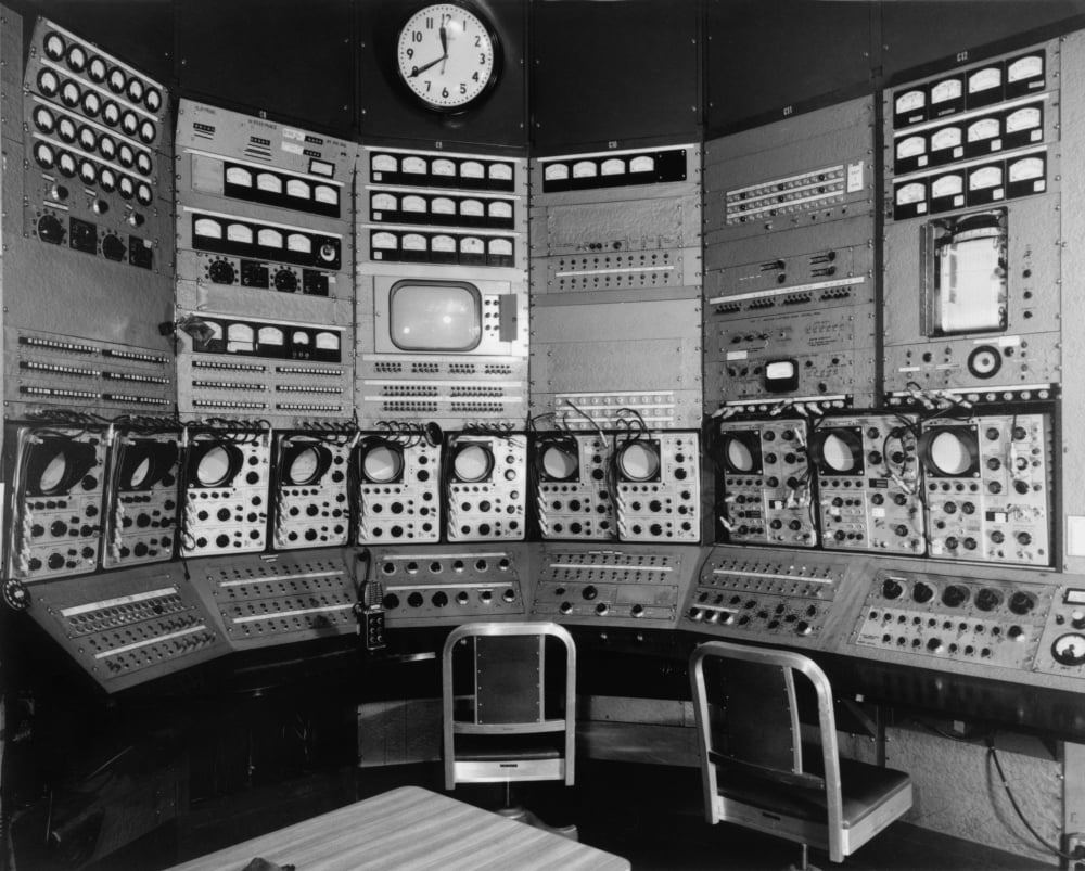Control Room At The Bevatron Particle Accelerator Of University Of ...