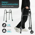 Naipo Compact Folding Walker for Seniors & Adults, Deluxe Lightweight ...