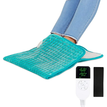 18" x 27.5" Heating Pad for Feet, Back, Waist, Abdomen 2-in-1 Electric ...