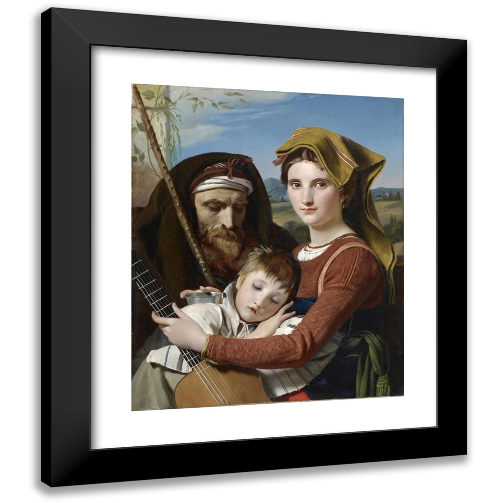 François-Joseph Navez 12x14 Black Modern Framed Museum Art Print Titled ...