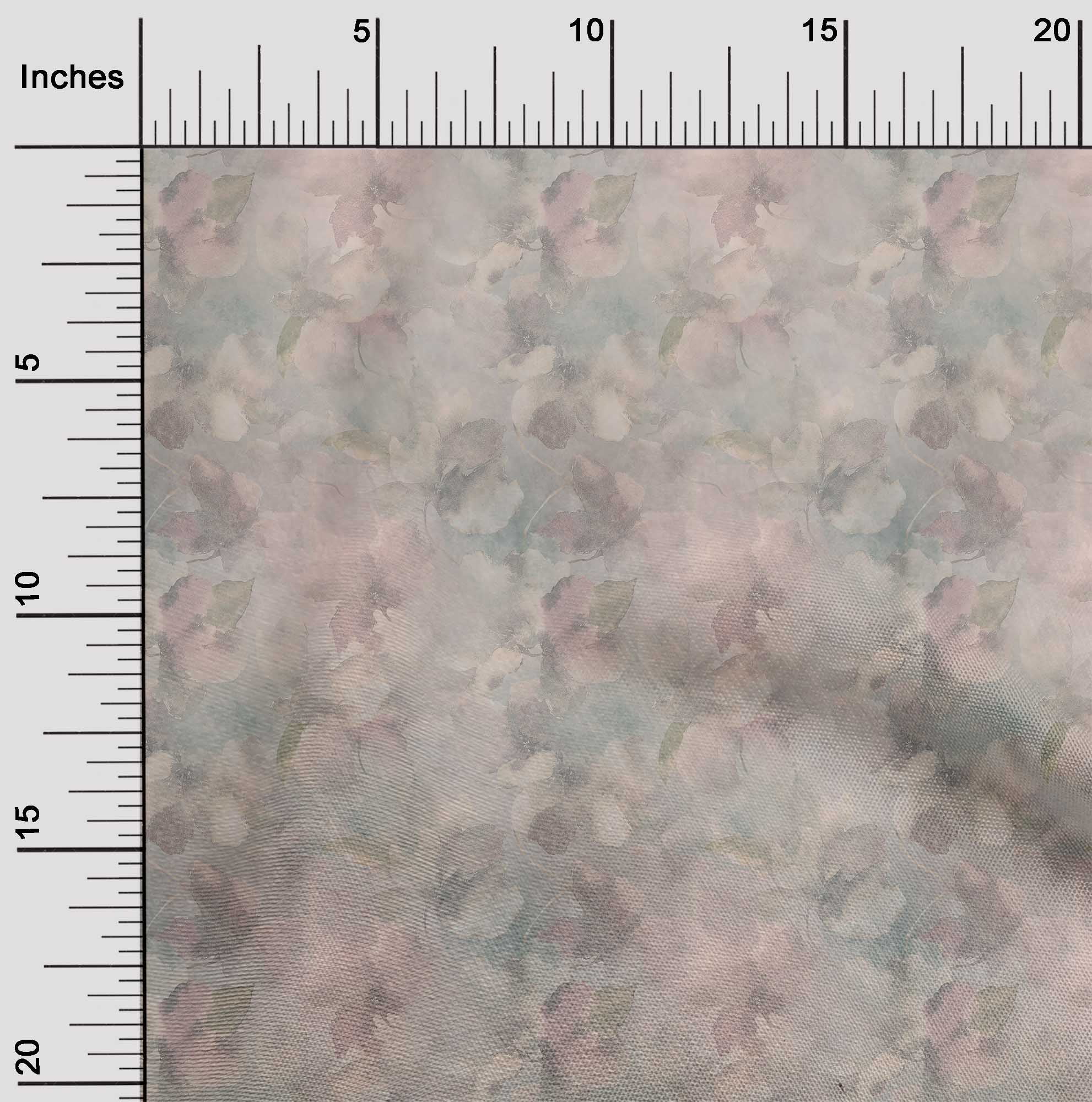oneOone Georgette Viscose Dusty Rose Fabric Flower Quilting Supplies ...