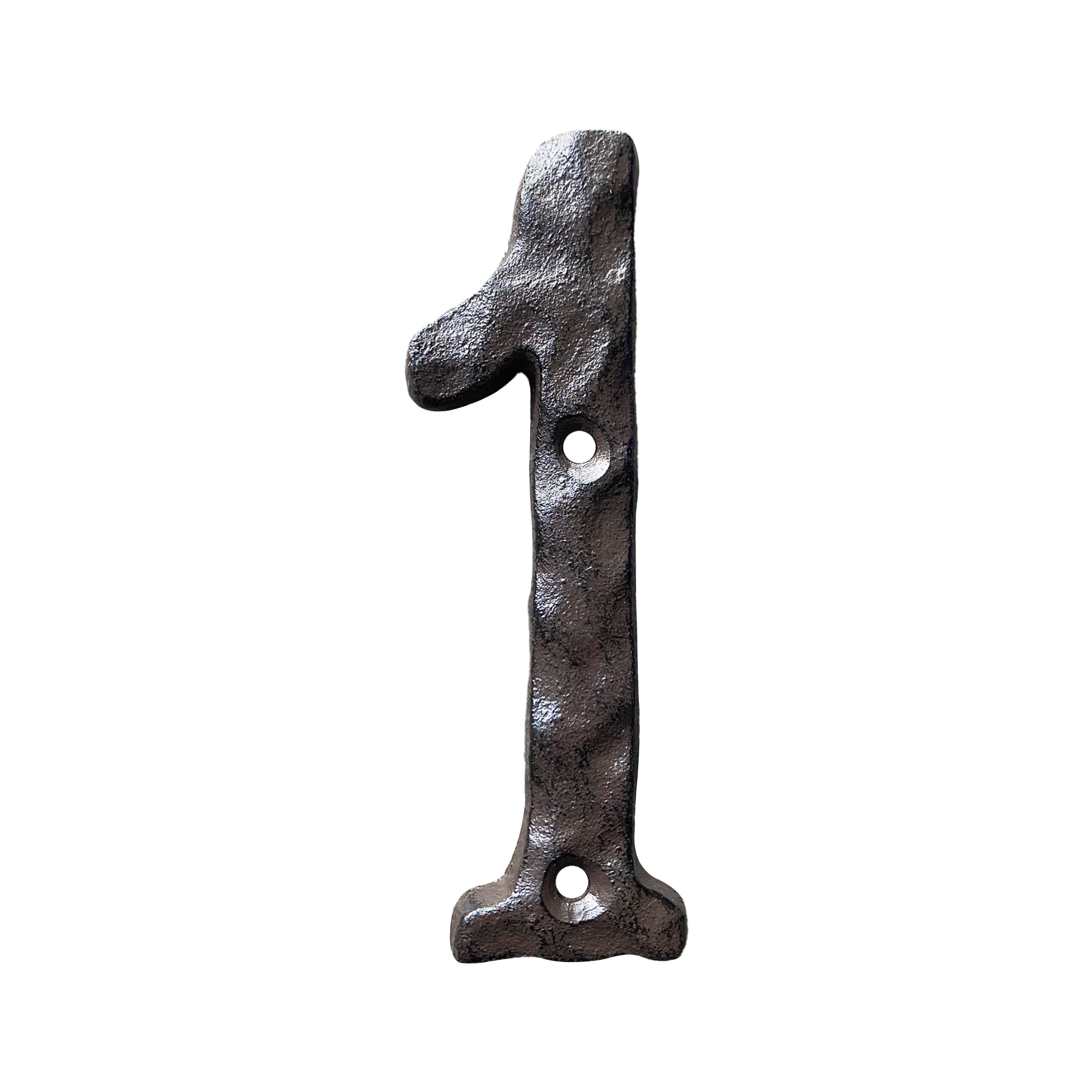 6 Inch House Numbers, Cast Iron Metal Home Address Number, Heavy Duty ...