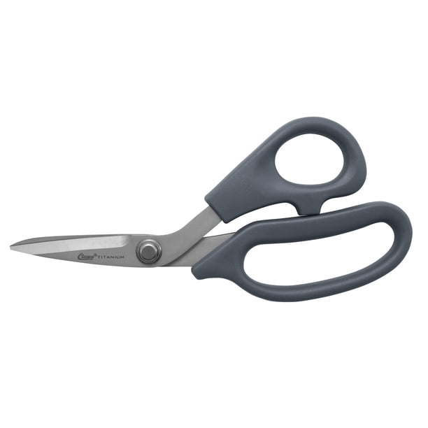 Clauss Titanium Ultraflex Shear Scissors, 7", Bent, Gardening, Gray, 1 ...