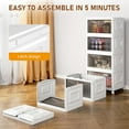 4 Tier Storage Bins with Lids, 23QT Stackable Closet Organizers and ...