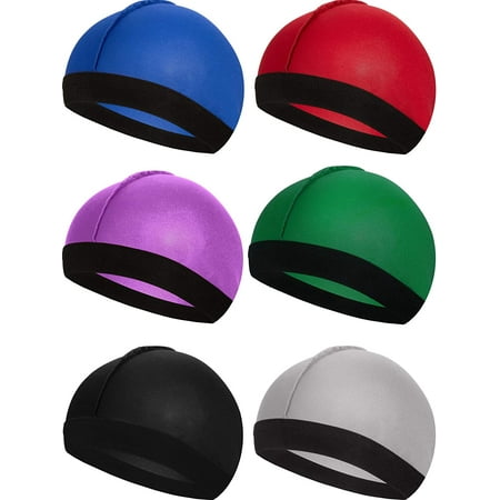 6 Pieces Elastic Band Silky Wave Caps for Men Soft Breathable Material ...