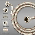 Krydros 6FT Braided Stainless Steel Washing Machine Hoses, 90-Degree ...