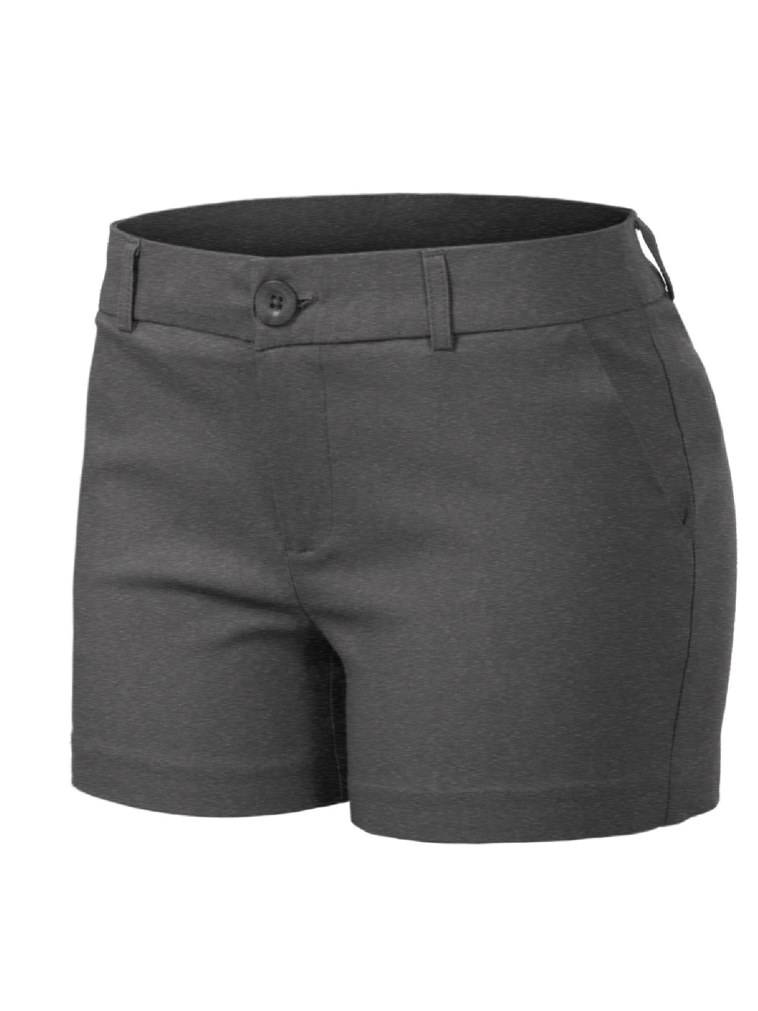 Made by Olivia Women's Slim Comfort Mid Rise Office Shorts - Walmart.com