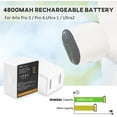 EBK 2-Pack Lithium-Ion 3.85V 18.48Wh Rechargeable Battery for Ar-lo Pro ...