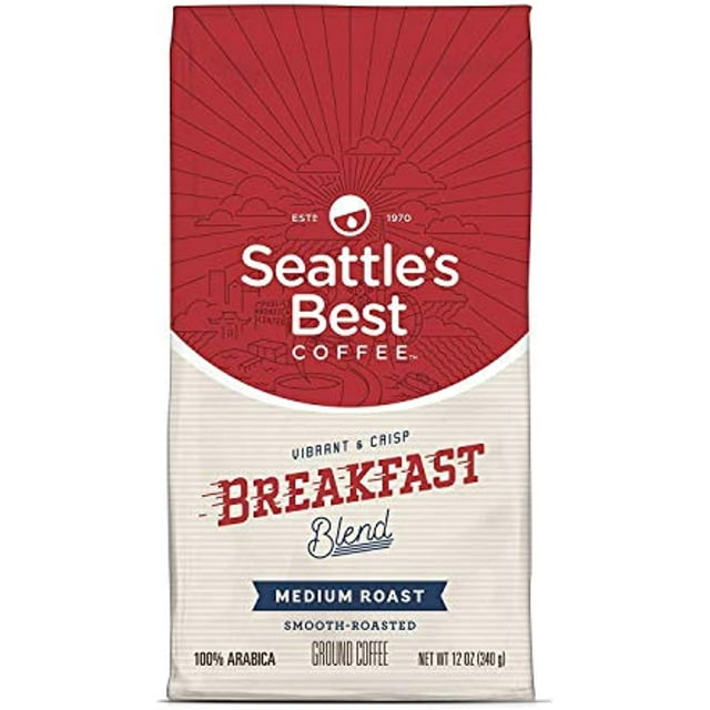 Seattle's Best Coffee Breakfast Blend, Medium Roast Ground Coffee ...