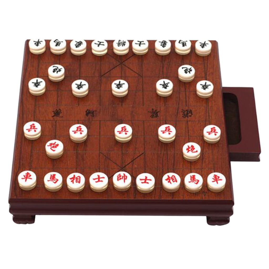 Chinese Xiangqi Chess Family Kids Teens 9.4x8.6x1.7" Board Game ...