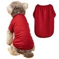 Basic Blank T-Shirt for Small Dogs Soft Breathable Dog Tee Pullover ...