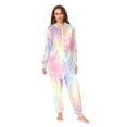 1-Pack Onesie Adult Hooded Pajamas, Soft Fleece Full Zip One Piece ...