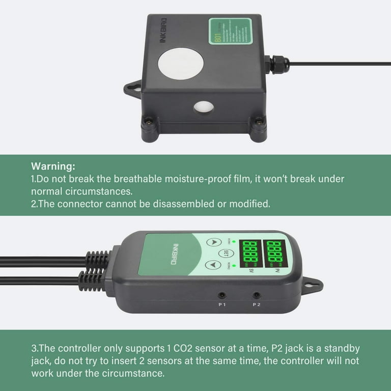 Inkbird ICC-500T CO2 Controller CO2 Meter Carbon Dioxide, 40% OFF