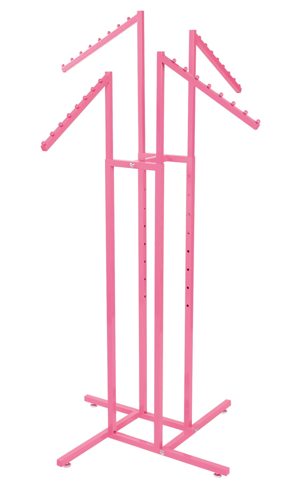 Hot Pink 4 - Way Slanted Arm Clothing Rack - Walmart.com