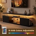 LHYY TV Stand for 60 Inch TV LED Gaming Entertainment Center Media ...