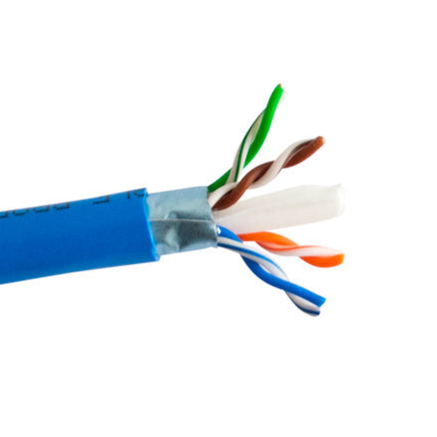 SCP CAT6SH-BL Cat6 Shielded F/UTP 550MHz 23 AWG 1000ft Cable Blue ...
