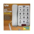 tyler Big Button Corded Phone, Speakerphone for Seniors, Landline with ...