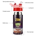 Inva-der Monster Z1m Gir Water Bottle with Straw Lid Vacuum Insulated ...
