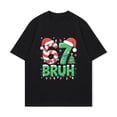 Christmas T Shirt Black 67 Bruh Candy Cane And Christmas Tree Design ...