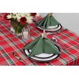 Design Imports Tango Red Plaid Tablecloth 60 X 120", Seats 10-12 ...
