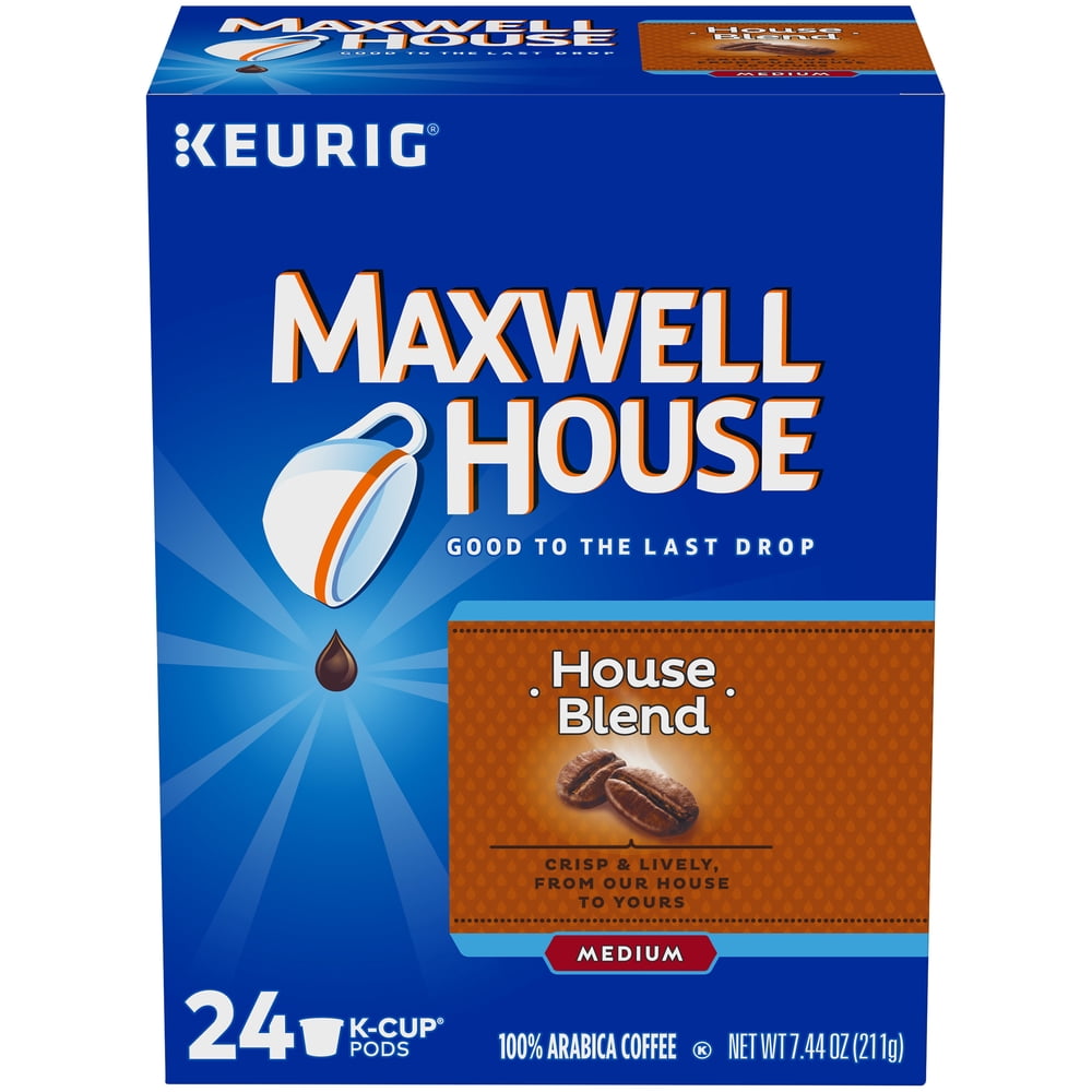 Maxwell House Medium Roast House Blend Coffee K-Cups, 24 ct Box ...