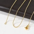 1pc Brass Ball Chain Necklaces with Lobster Claw Clasps Real 18K Gold ...