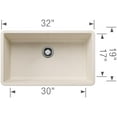 BLANCO PRECIS Super Single Undermount - Cafe Brown - Walmart.com