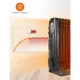 Pelonis Basic Electric Oil Filled Radiator Space Heater, Black, 26.10 ...