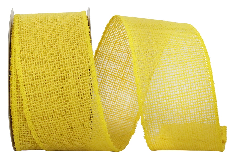 Reliant Ribbon - 90457W-079-40F, Burlap Glow Wired Edge Rd Ribbon ...