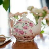 BTaT- Floral Tea Pot, Porcelain Teapot, 38 oz, Floral Teapot - Walmart.com
