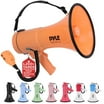 Lightweight and Portable Bullhorn Megaphone, Aux (3.5mm) Input for MP3 ...