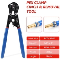 PEX Plumbing Kit, Crimper Tool with Lock Hook and Scissor Shear Cutter ...