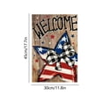 4th of July Garden Flag Patriotic Stars 12x18 Inch Double Sided for ...