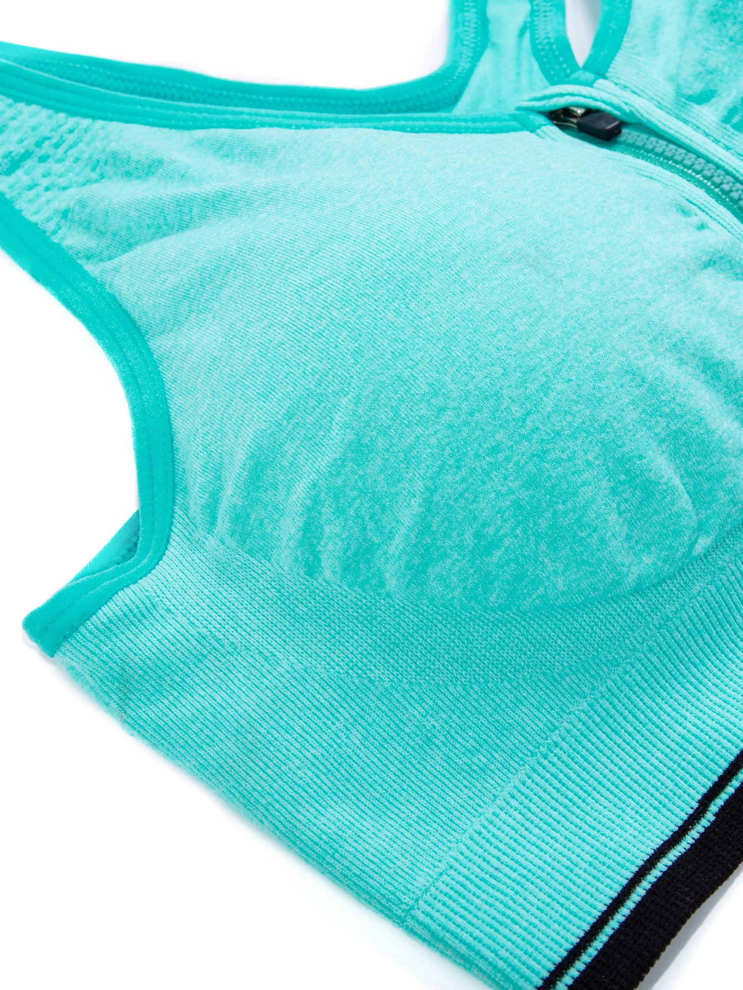 FANNYC 1-3 Pack Women's Zipfront Seamless Padded Racerback Sports Bra ...