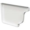Guttergate White Plastic Rectangular Downspout Adapter, 3 x 3 x 4 in ...