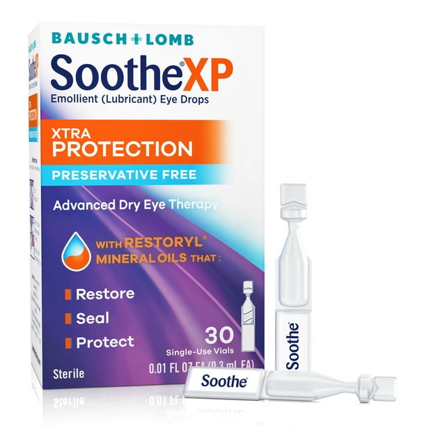 Soothe® XP Preservative-Free Lubricant Eye Drops, 0.01 FL OZ EA (0.3 mL ...