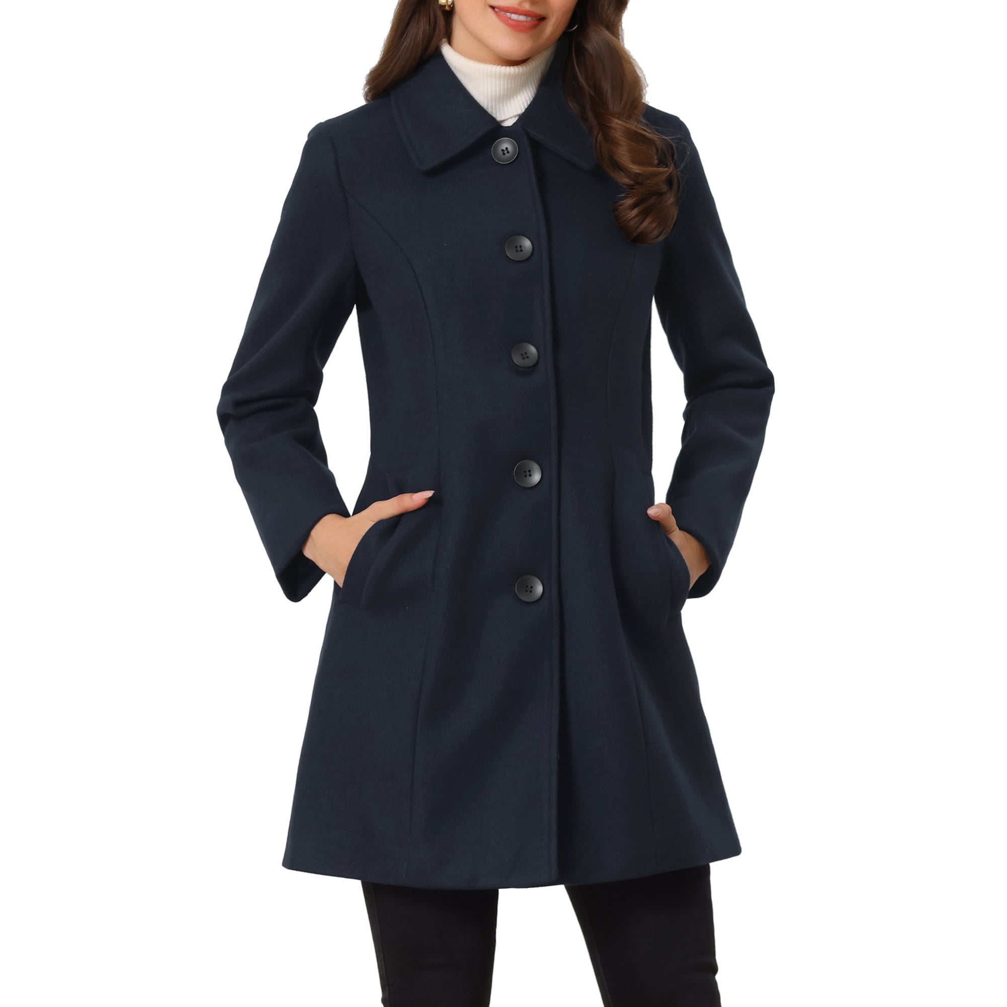 Click here for Inspire Chic Womens Winter Single Breasted Long Wa... prices