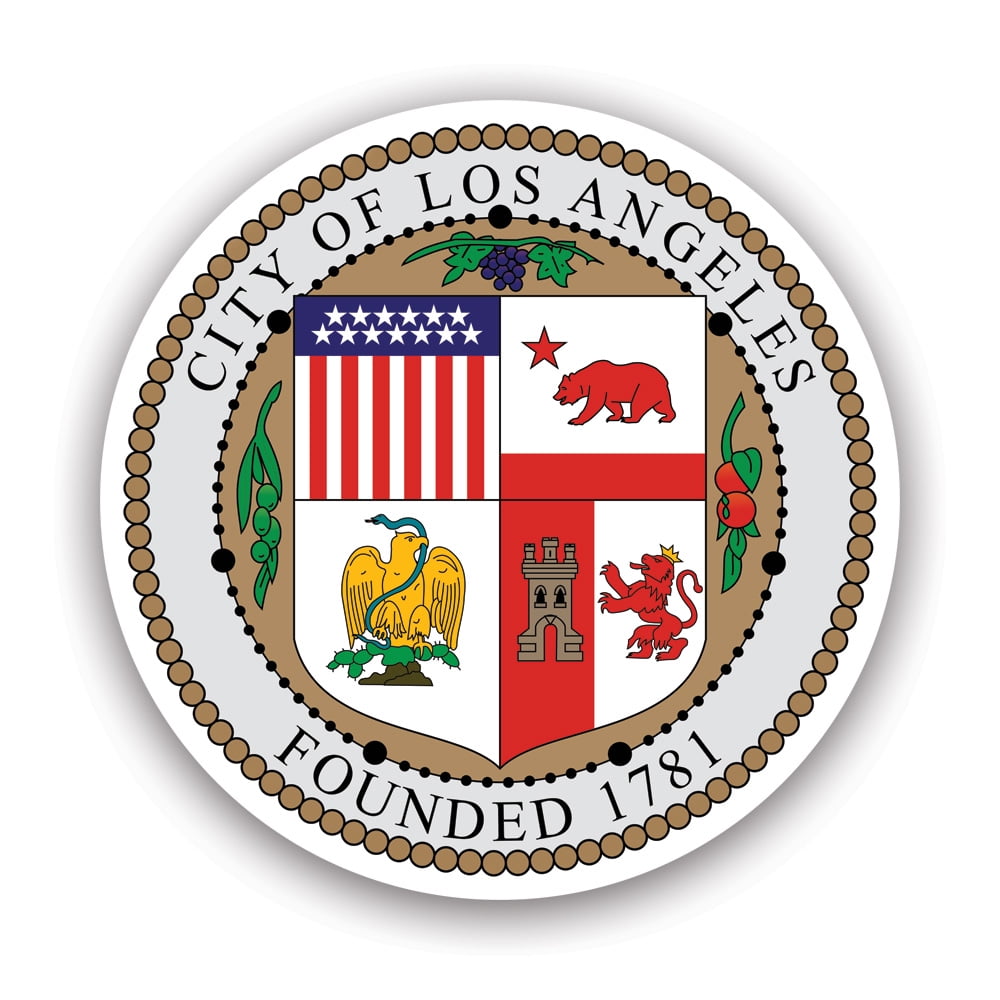 Seal of the City of Los Angeles Sticker Decal - Self Adhesive Vinyl ...