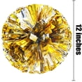 4-Pack Large Metallic Cheerleading Pom Poms with Handle - Team Spirit ...