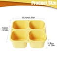 Leakproof 4 Point Silicone Lunch Box with Lid, Portable Fresh Keeping ...